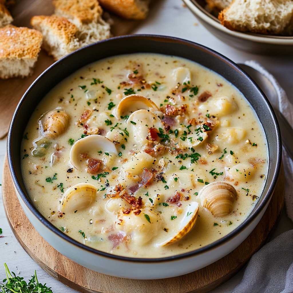 Clam Chowder – Creamy, Hearty & Packed with Flavor