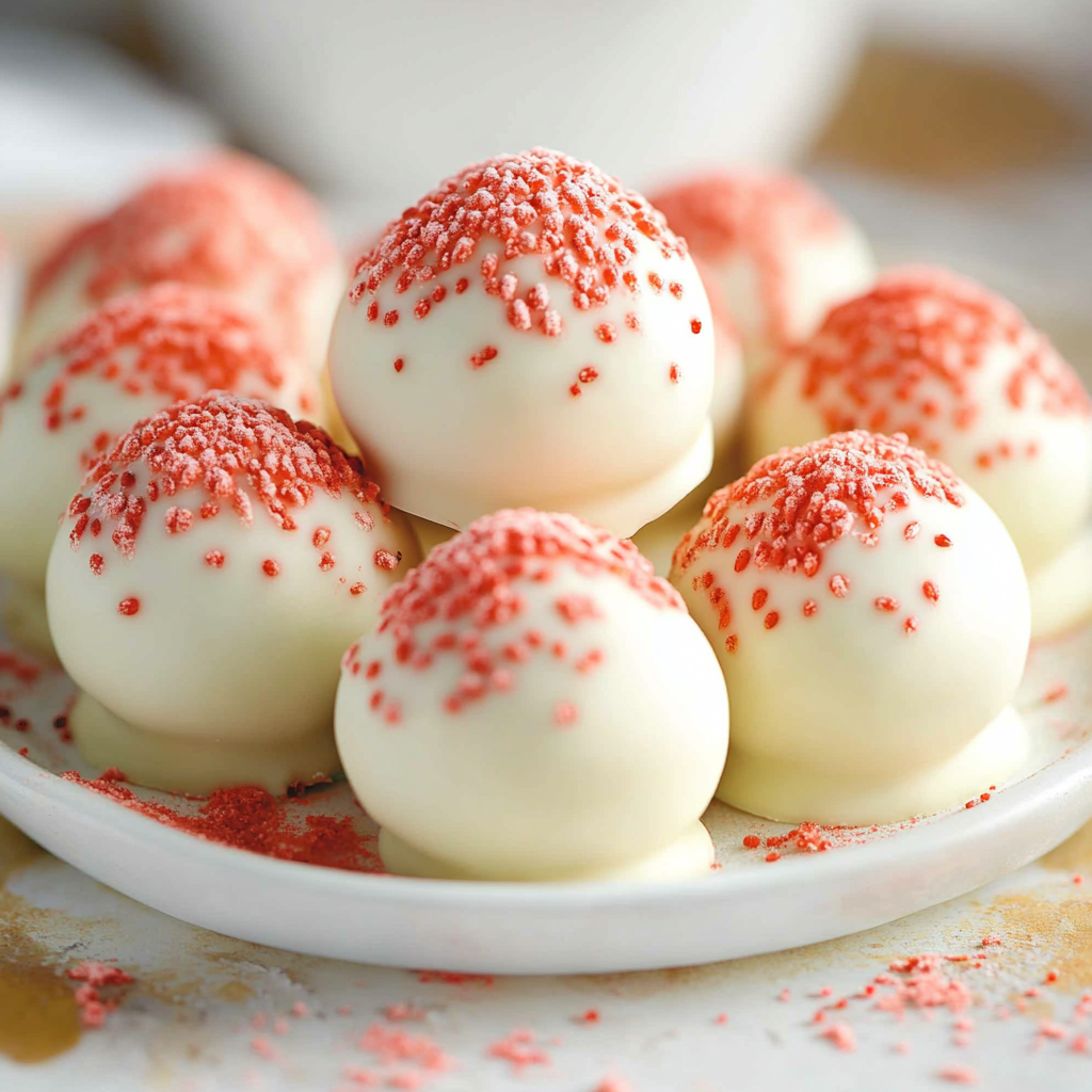 White Chocolate Strawberry Truffles – Sweet & Creamy Treats