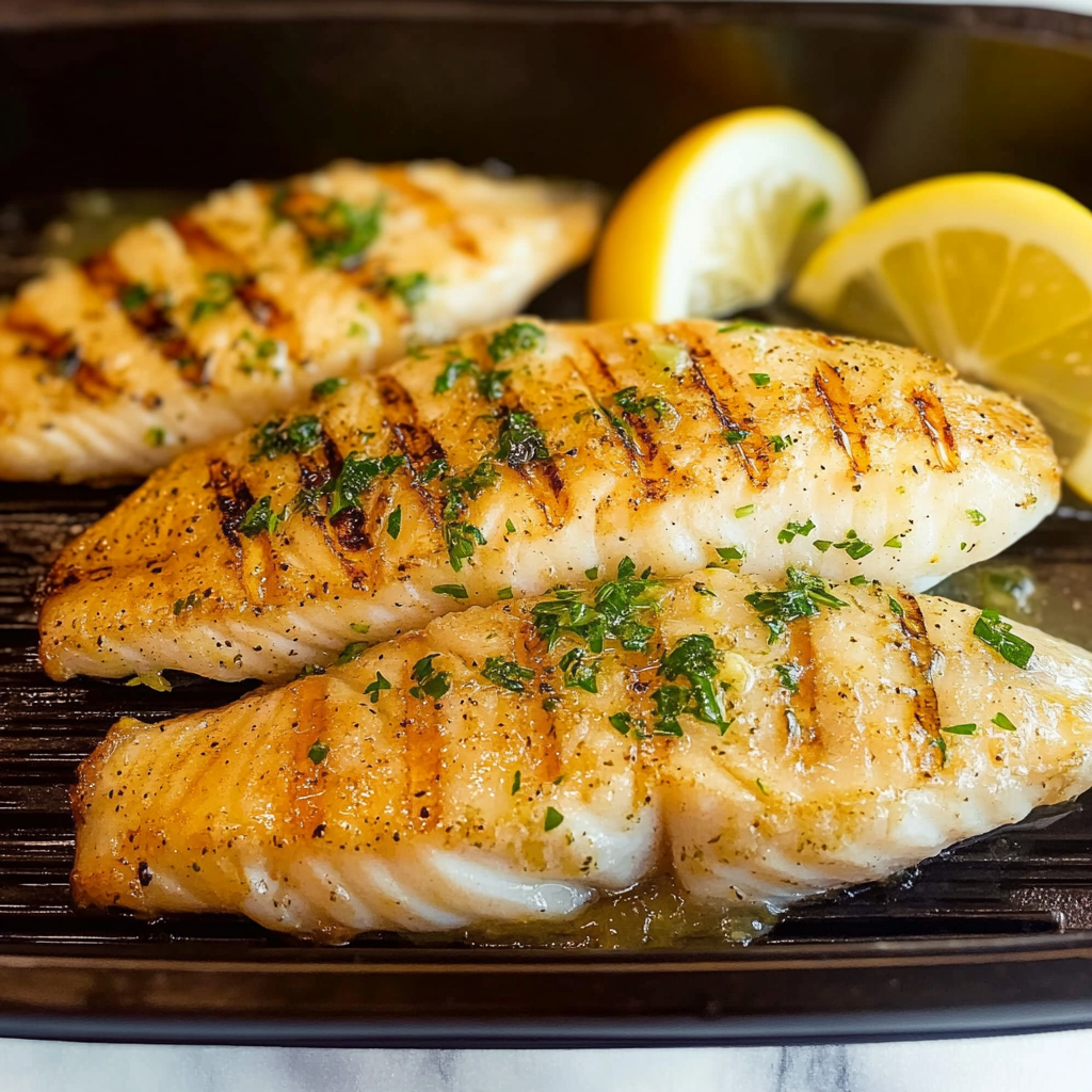 Grilled Tilapia with Lemon and Herbs